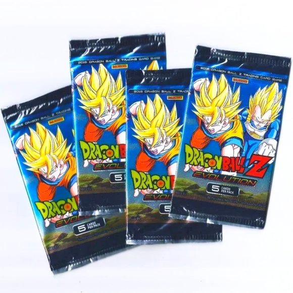 Toys | New 4 Dragonball Z Evolution Booster Packs Dbz Anime Manga Tcg ...